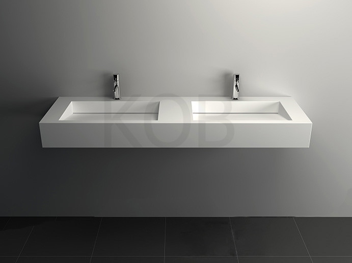 Trough Sinks, Solid Surface Bathroom Wash Basin, Bathroom Sink