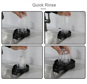 Glass Rinser for Kitchen Sink Stainless Steel Cup Bottle Washer