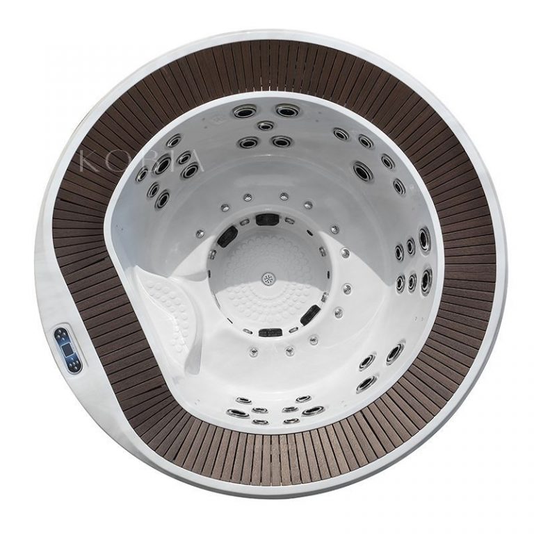 Round Outdoor Bathtub, Backyard Hot Tub, Jacuzzi Whirlpool Bath