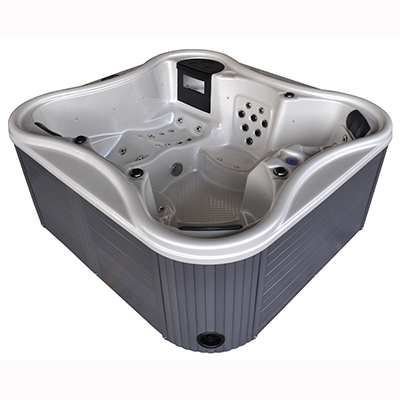 Square Hot Tub, Outdoor Family Deep Soaking Whirlpool Spa Bathtub